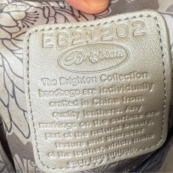 Brighton | Bags | Brighton Angelina Pewter Shoulder Bag Purse With ...